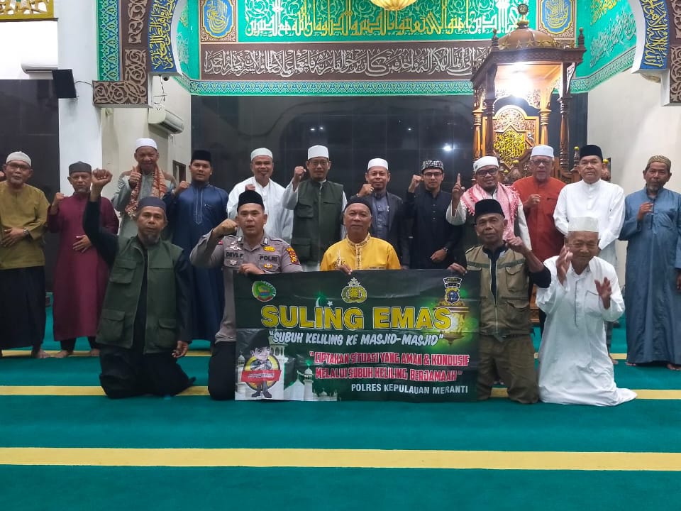 Suling Emas, Cara Polres Meranti dan Jajaran Makmurkan Masjid serta ...